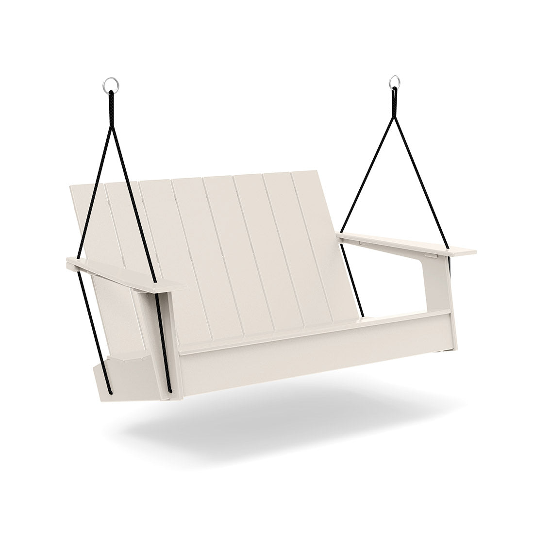 Ultra Durable Modern Adirondack Porch Swing with Marine Grade Rope ...