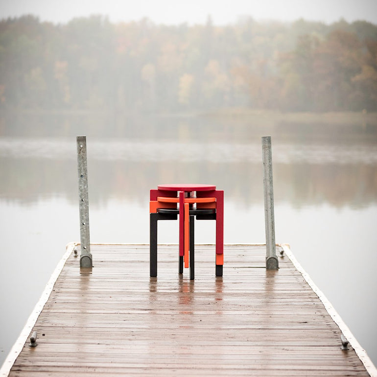 Simple, stacking, and sturdy stool. Made with 100% recycled plastic ...