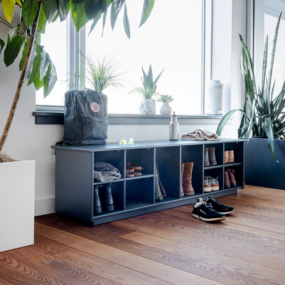 Modern Cubby Bench for Indoor/Outdoor Storage – Loll Designs