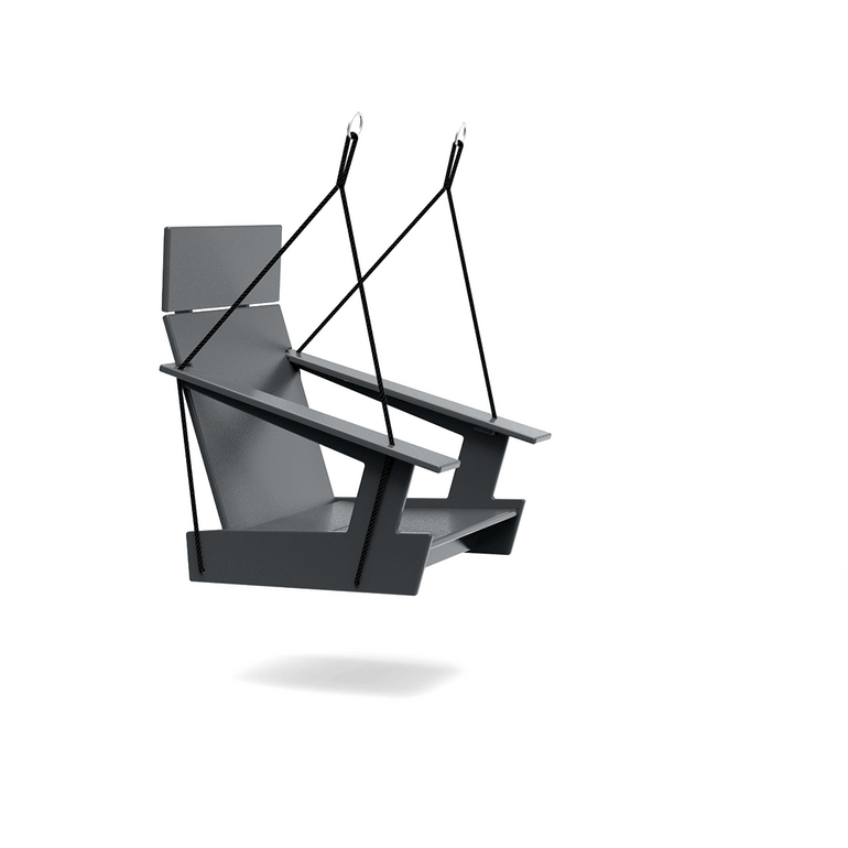 Modern Single Seat Hanging Swing Featuring Marine Grade Rope – Loll Designs