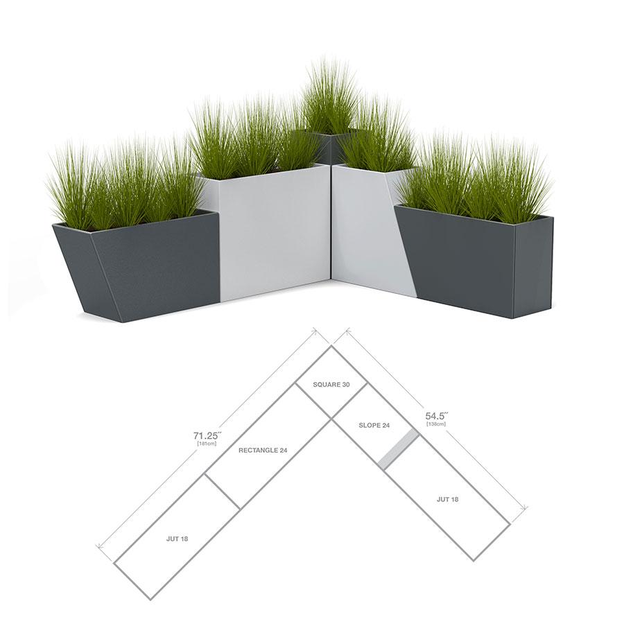 Tall Standing Modern Rectangle Planter Box – Loll Designs